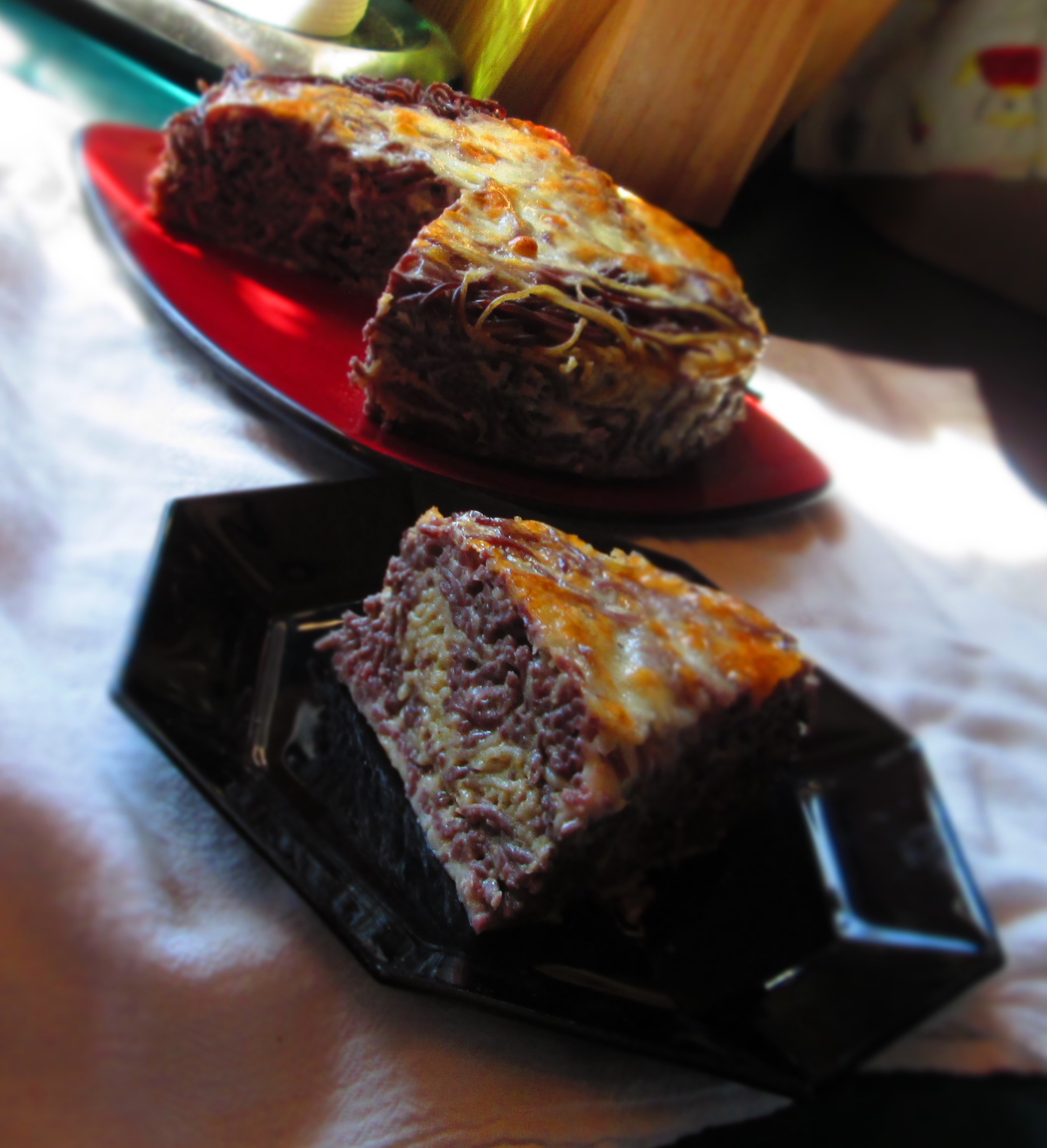 Black Rice Noodle Pie | Miz Chef