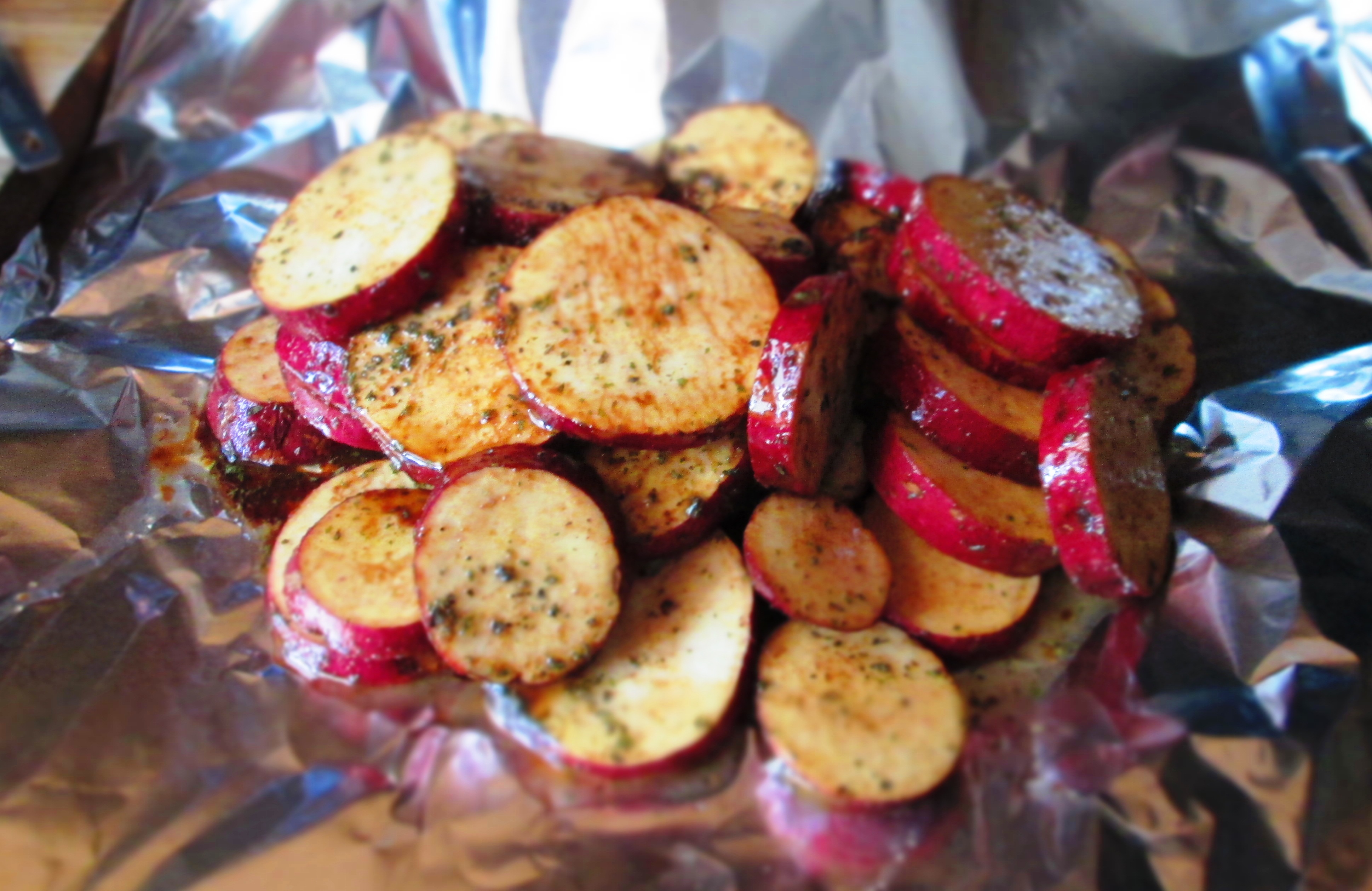Balsamic Roasted Japanese Yams | Miz Chef