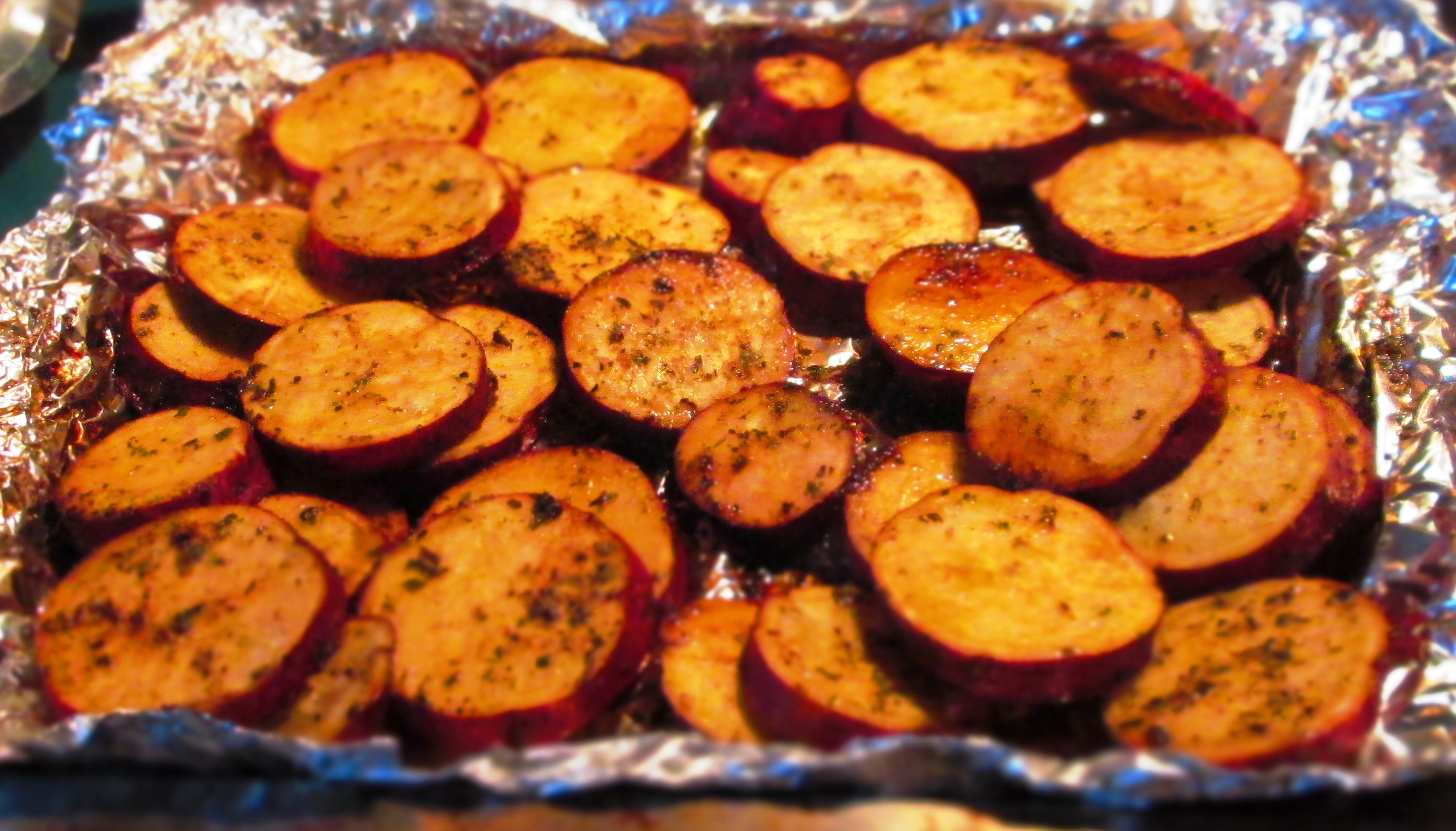 Balsamic Roasted Japanese Yams | Miz Chef
