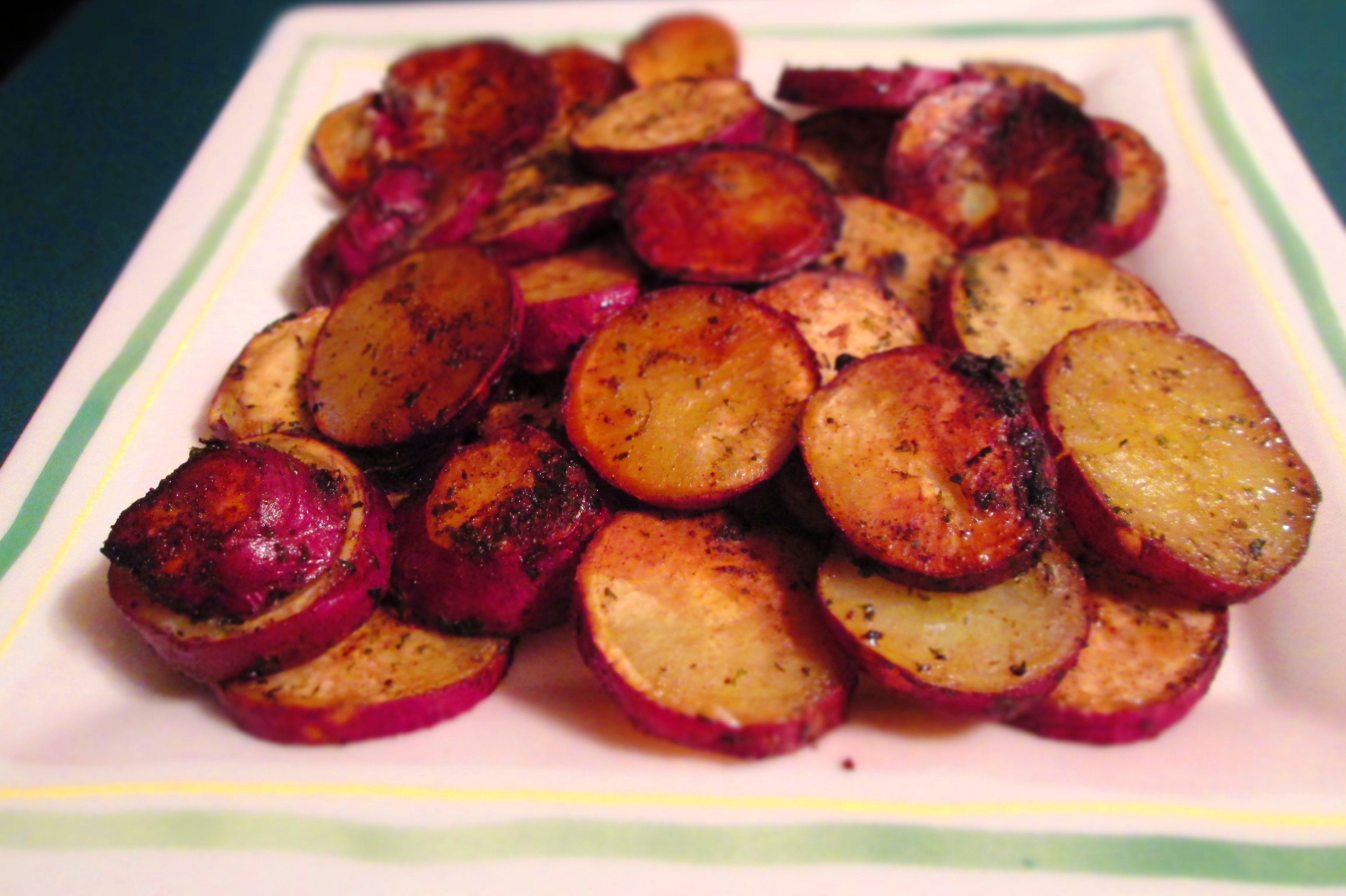 Balsamic Roasted Japanese Yams | Miz Chef